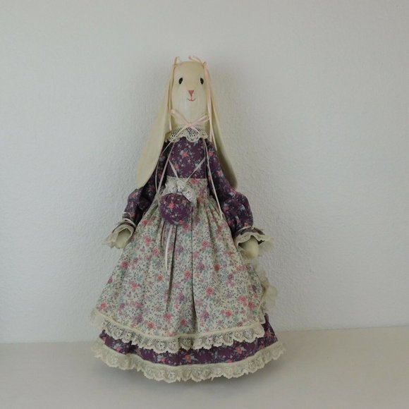 Handmade | Toys | Handmade Cottagecore Country Bunny Rabbit Stump Post ...